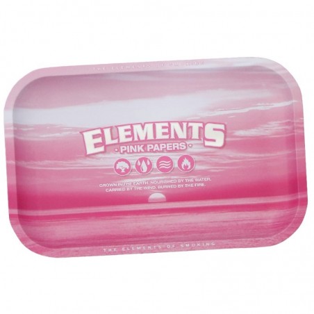 Elements Small Metal Rolling Tray - Pink